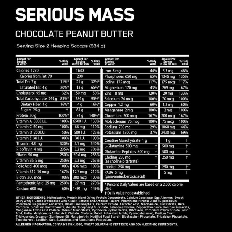 ON Serious Mass | High-Calorie Weight Gainer for Muscle Growth